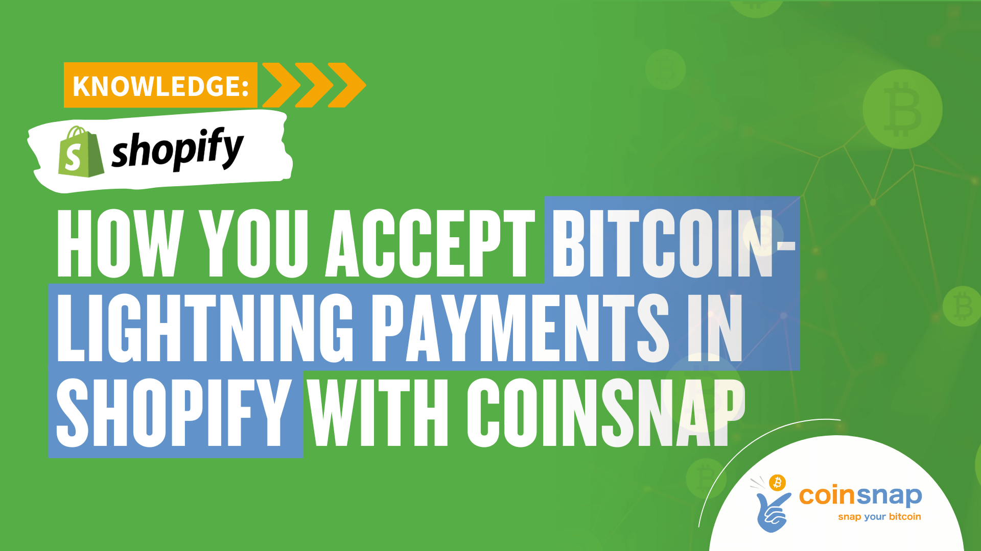 How to accept Bitcoin and Lightning payments with Shopify?