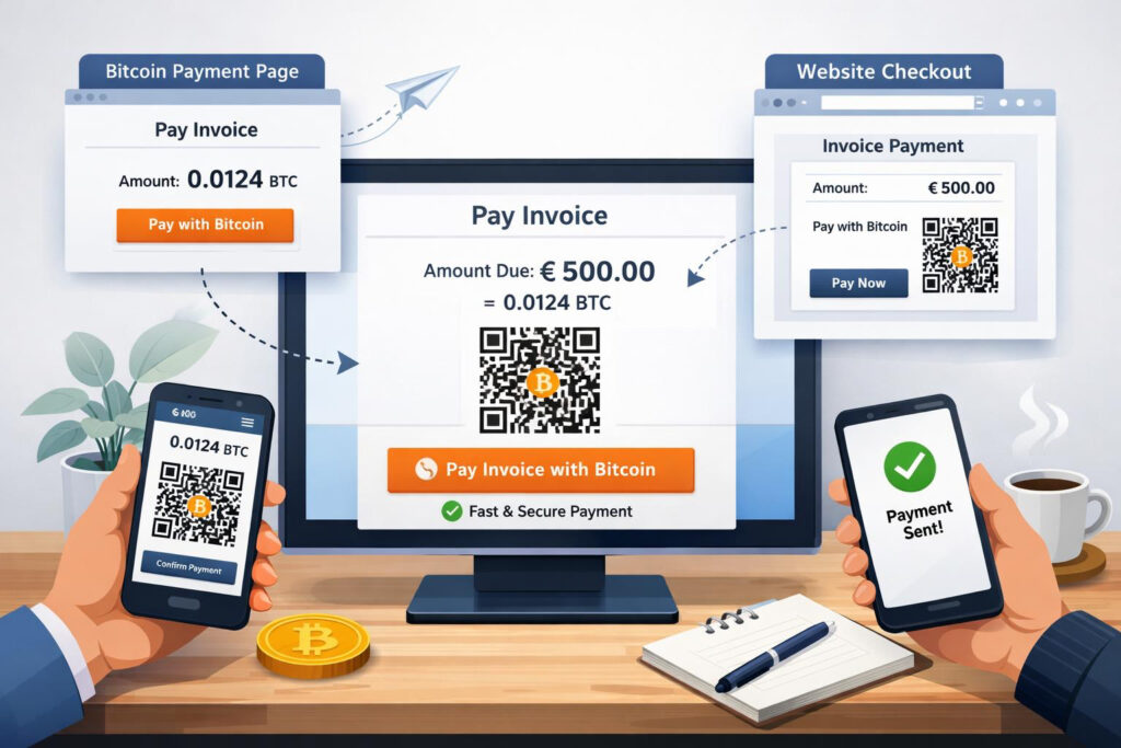Paying Invoices With Bitcoin - Coinsnap - Accept Bitcoin Lightning Payments